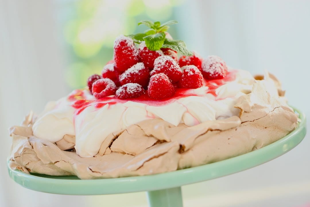 Chocolate Raspberry Pavlova