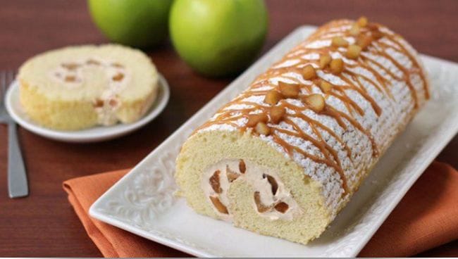 How To Make This Apple Roll Cake With Caramel Frosting - Afternoon ...
